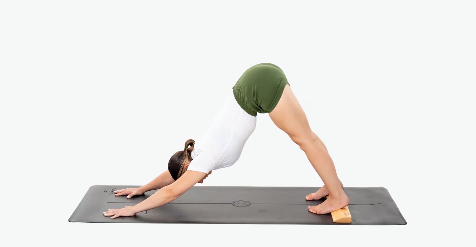 Yoga Wooden Slanting Plank. wooden wedge. yoga plank. Iyengar wooden ...